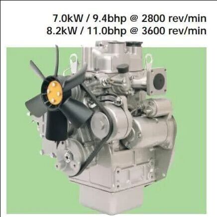 Complet second-hand motor za Perkins 102-05 (7.0kW / 9.4bhp @ 2800 rev/min, 8.2kW / 11.0bhp @ 3600 rev/min) sau piese originale aftermarket (arbore cotit, set cuzineți, garnitură chiulasă) građevi...