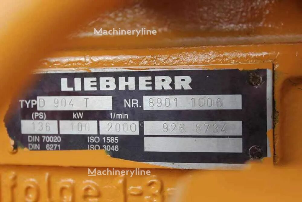Second Hand , 100 kW, 2000 1/min motor za Liebherr D 904 T građevinske mašine