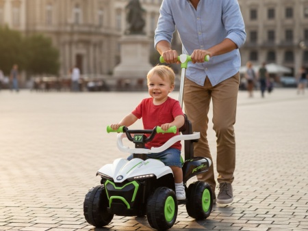 Dečija guralica sa ručkom UTV 477 zelena
