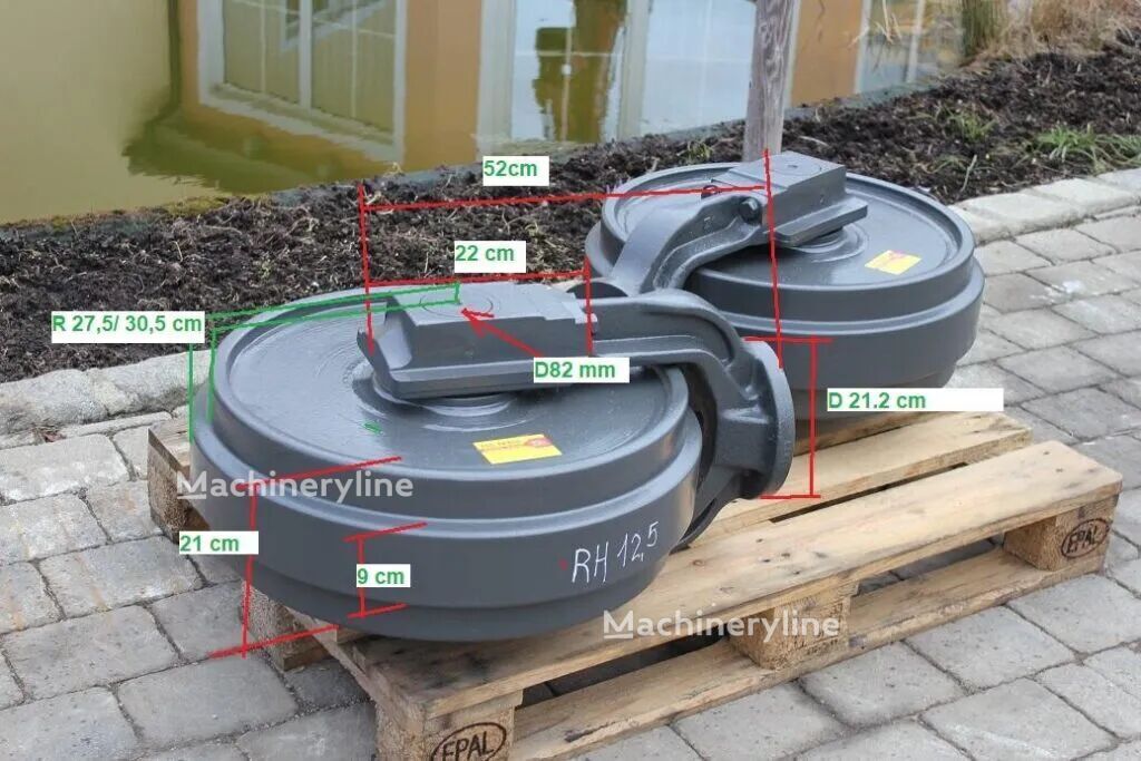 Roată de ghidaj RH125, D 21.2 , D82 mm, R 27.5/30.5 , 52 , upravljački točak za CM građevinske mašine
