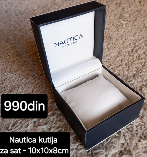 Nautica kutija za sat teget 10x10x8cm