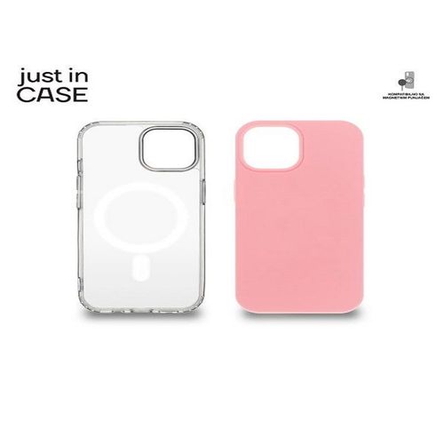 JUST IN CASE 2u1 Extra case MAG MIX PLUS paket PINK za iPhone 15 Plus MAGPL114PK