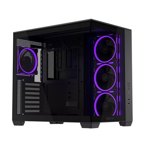 Asus A32 PLUS TG ARGB Micro-ATX Kućište Crno