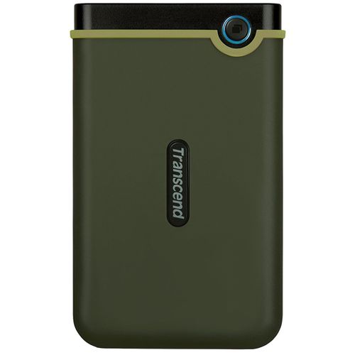 Transcend TS2TSJ25M3G External HDD 2TB Slim form factor, M3G, USB 3.1, 2.5, Anti-shock system, Backup software, 185g, Military Green (Slim)
