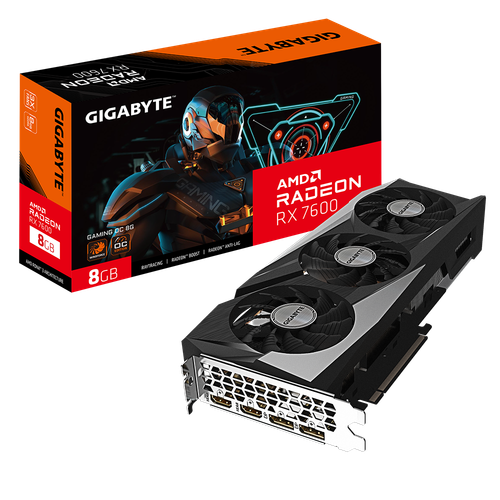 Gigabyte GV-R76GAMING OC-8GD Radeon RX 7600 GAMING OC 8GB