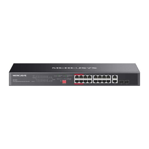 Mercusys MS120GP(UN) 20-Port Gigabit Rackmount Switch with 16-Port PoE+