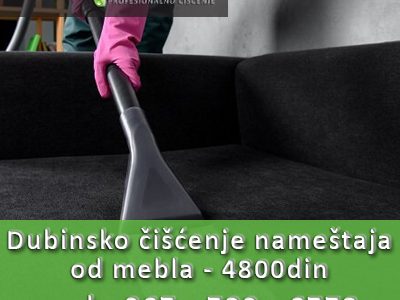Dubinsko čišćenje nameštaja od mebla  6000 rsd