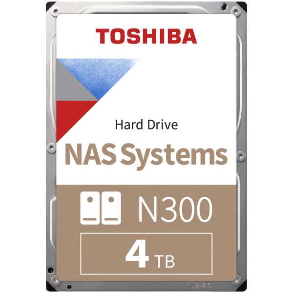 HDD NAS TOSHIBA N300 4TB CMR, 3.5, 512MB, 7200RPM, SATA, TBW: 180 ( MN10ADA400ES )