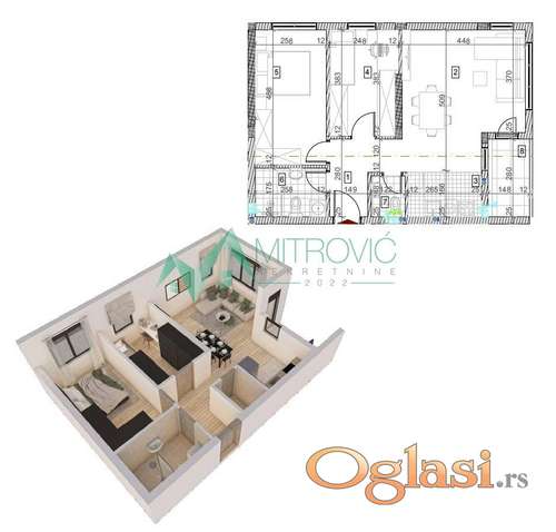 Sremska Kamenica - Kvalitetna zgrada - stanovi od 28m2 do 130 m2