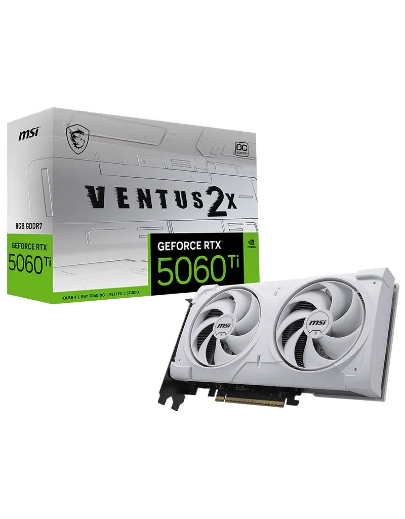 MSI GeForce RTX 5060 Ti 8G VENTUS 2X OC WHITE PLUS graficka karta