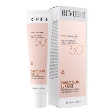 REVUELE Fluid za lice SPF50 - hijaluronska kiselina