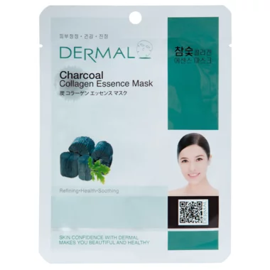 DERMAL Sheet maska za lice DERMAL Collagen Essence aktivni ugalj