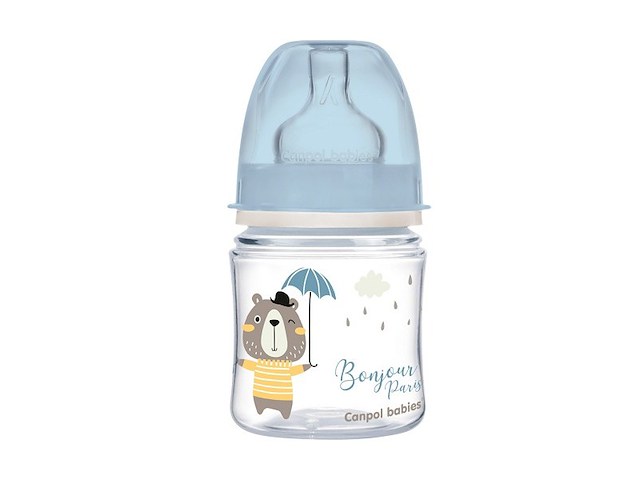 Canpol Baby flašica 120ML, široki vrat - Bonjour Paris 35/231 blue
