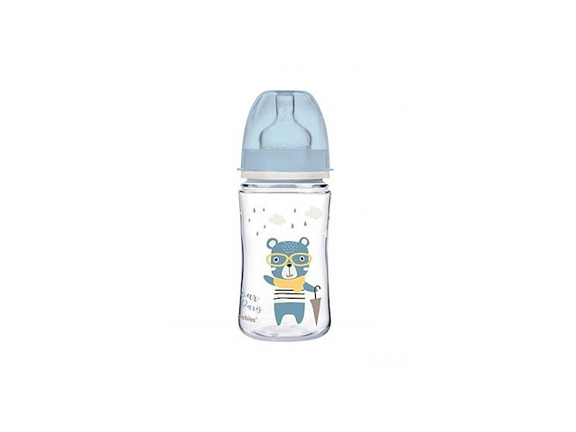 Canpol Baby flašica 240ml, široki vrat - Bonjour Paris 35/232_blu