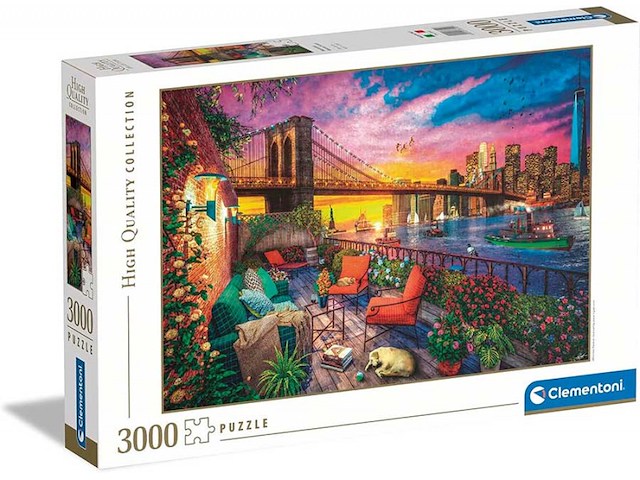 Puzzle slagalica 3000 delova Balkon na Menhetnu Clementoni HQC 33552