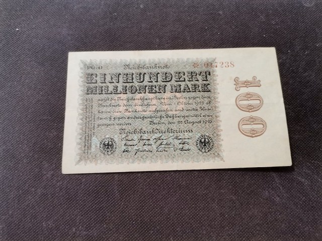 GERMANY 100.000.000 MARK 1923 ( 15 )