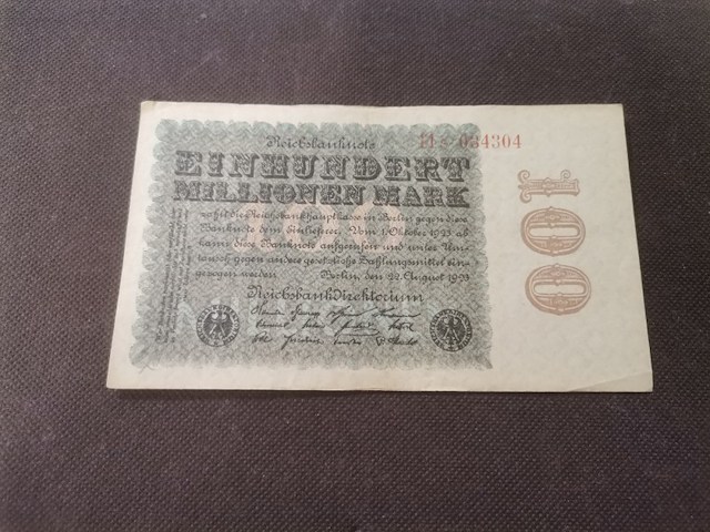 GERMANY 100.000.000 MARK 1923 ( 10 )