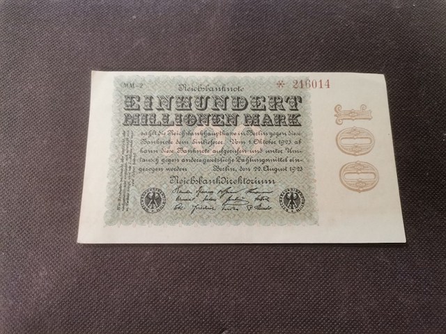 GERMANY 100.000.000 MARK 1923 ( 4)