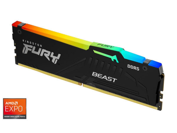 Kingston Memorija FURY BEAST KF556C36BBEA/16 16GB DIMM DDR5 5600MHz crna