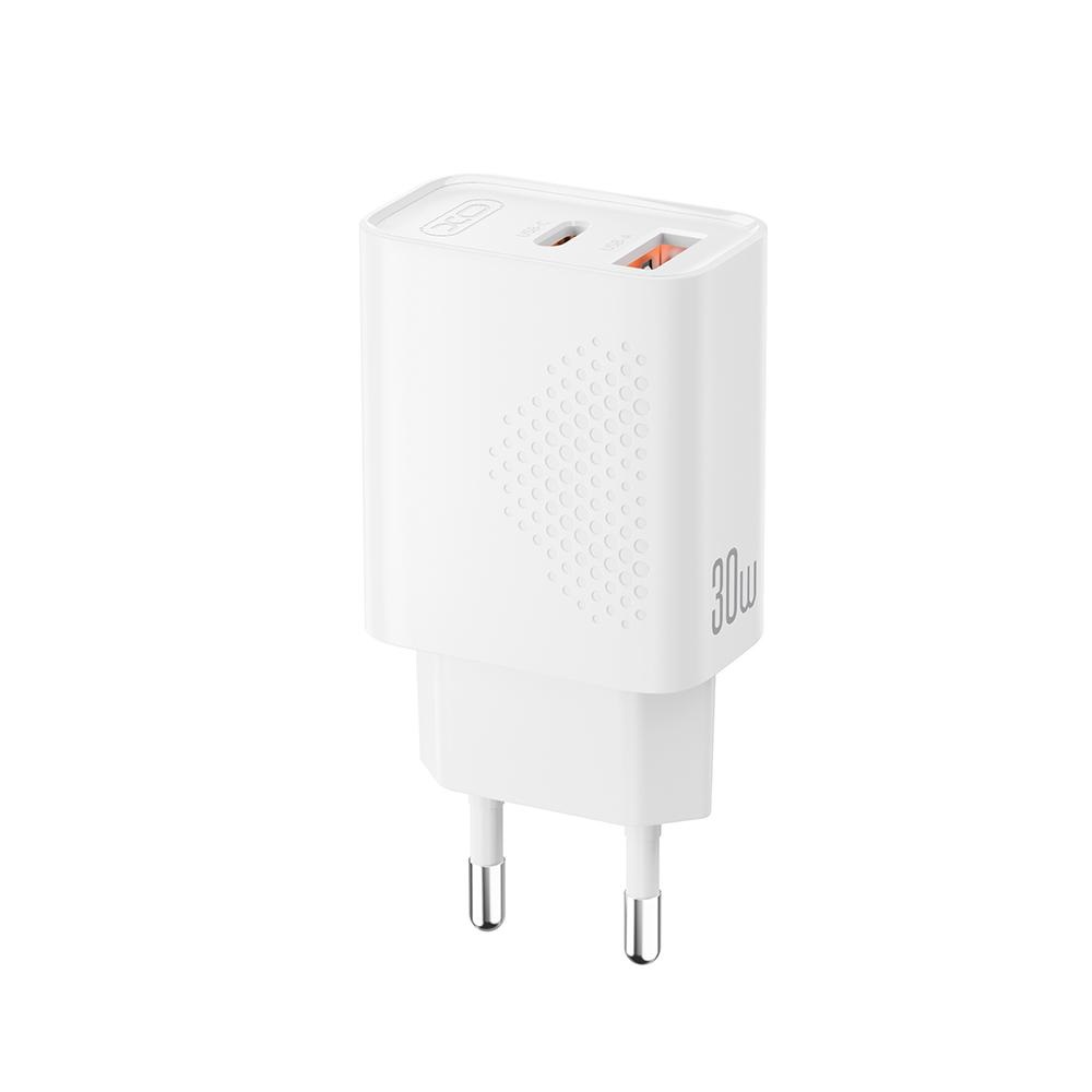 XO L163 Kućni Punjač 30W – USB-C + USB-A Brzo Punjenje (PD)