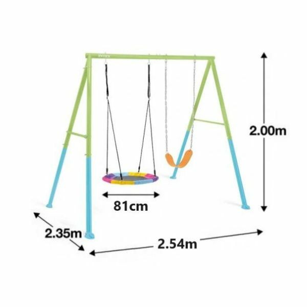SET METALNI DVE LJULJASKE