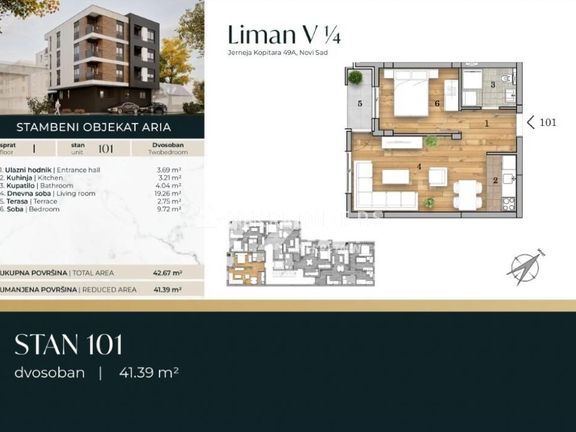    Liman V – Novi Sad- novogradnja | BEZ PROVIZIJE ID#5613