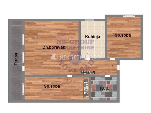 Trosoban stan 63m2 u izgradnji Nova Detelinara