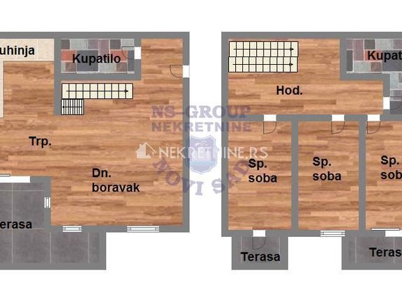 Četvorosoban penthaus–dupleksu centru Novog Sada!