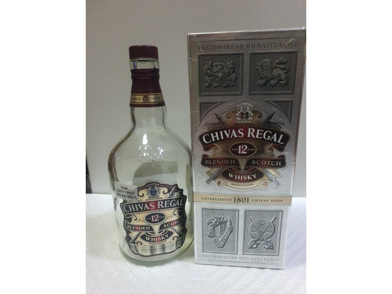 Originalna ambalažna kutija I flaša chival regal whisk