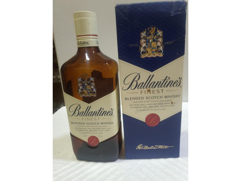 Ambalažna flaša i kutija ballantines blende 0,7l