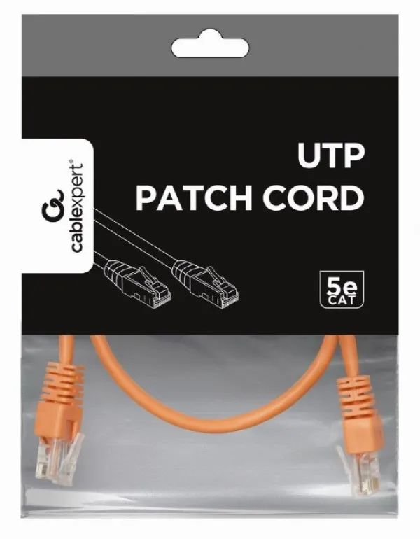 PP12-0.25M/O Gembird Mrezni kabl, CAT5e UTP Patch cord 0.25m orange