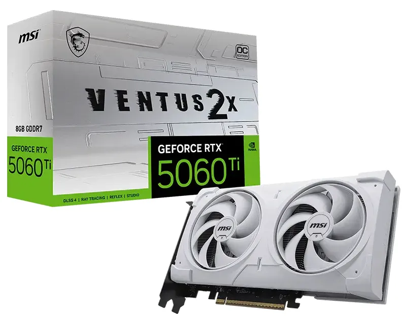 MSI GeForce RTX 5060 Ti 8G VENTUS 2X OC WHITE PLUS grafička karta