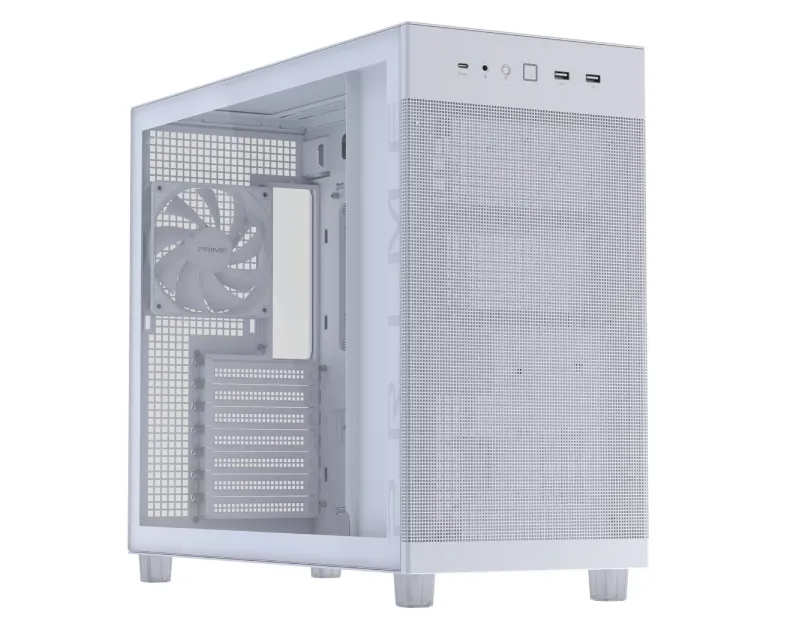 ASUS PRIME AP303 TG WHITE micro-ATX kućište belo