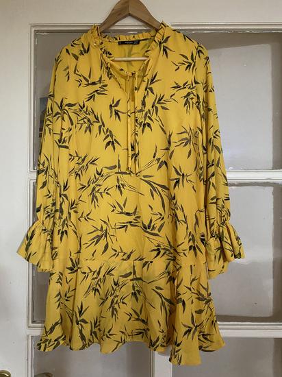 Mango žuta mini haljina