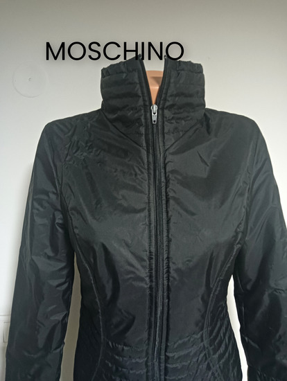 MOSCHINO crna stepana jakna M