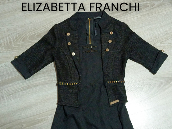 ELIZABETTA FRANCHI crna haljina XS