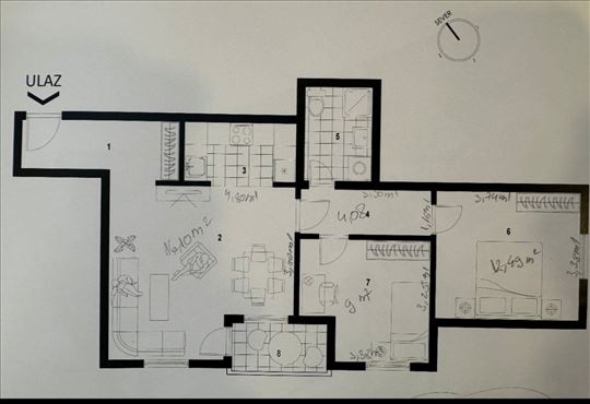 Novogradnja Batajnica sa parking mestom - centar