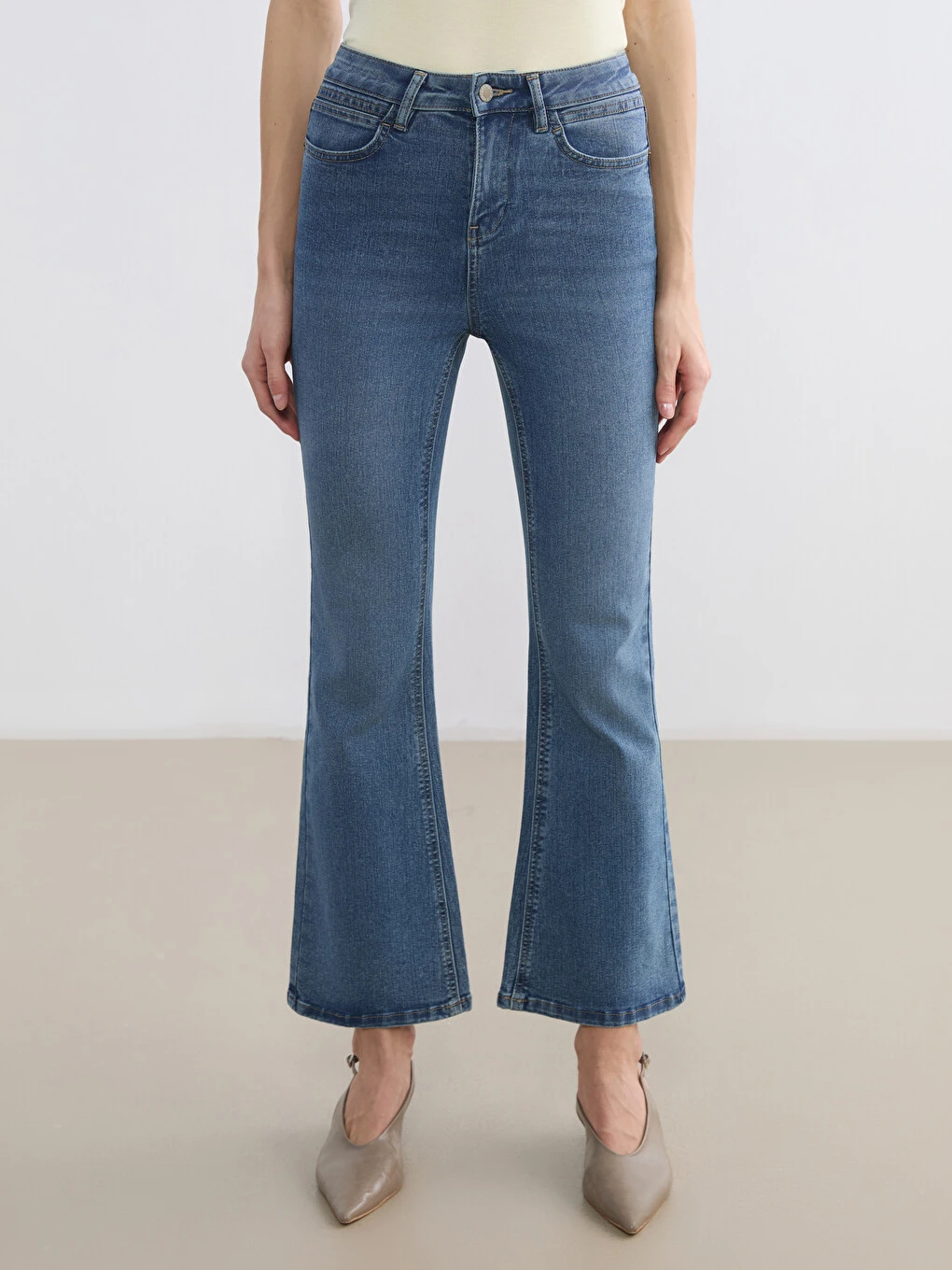 LCW Jeans Flare Ženske Pantalone Od Džinsa