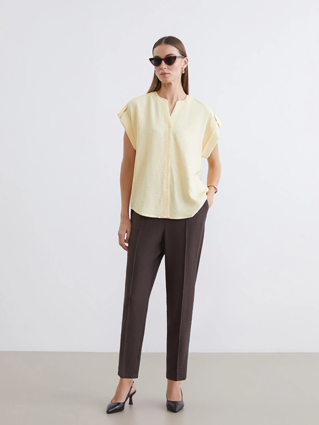 LCW EVERYDAY Bluza Sa Izrezom Na Okovratniku