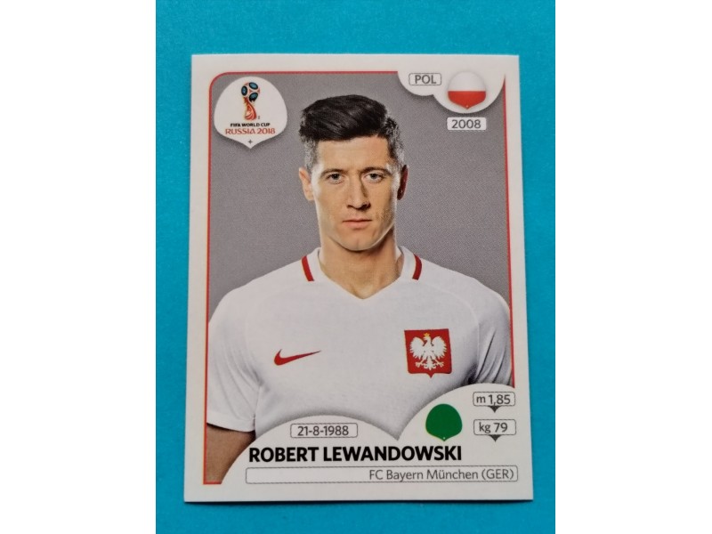 Rusija 2018 panini #609 Lewandowski