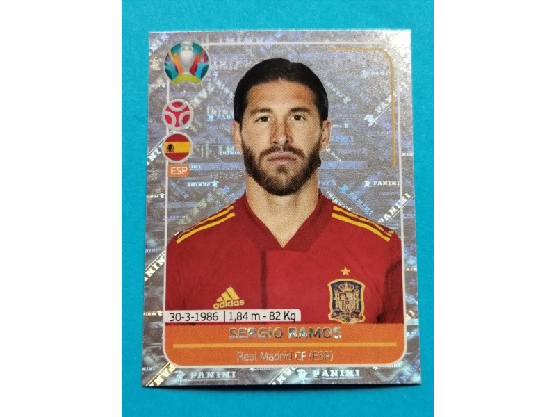 EURO 2020 panini #ESP 4 Sergio Ramos