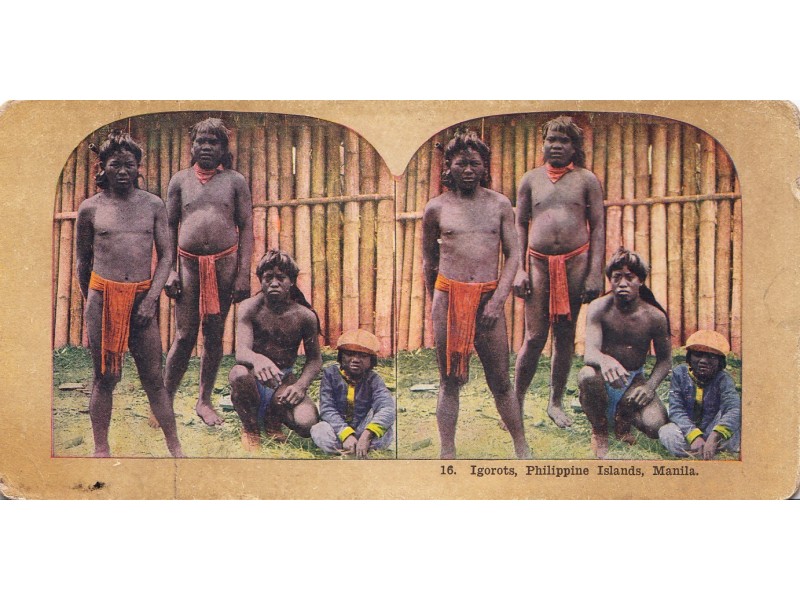 IGOROT INDIJANCI NA FILIPINIMA , STREREO RAZGLEDNICA