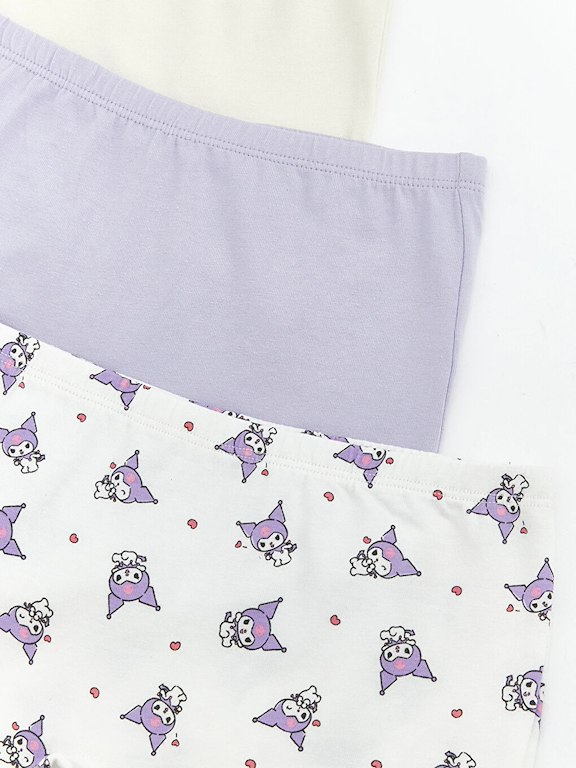 LCW Kids Kuromi Štampane Bokserice Za Devojčice, Pakovanje Od 3 Komada