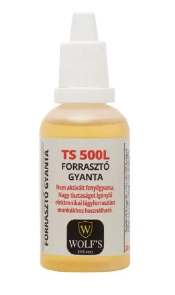 Kalofonijum za lemljenje, tecni TS500L 30ml Wolf