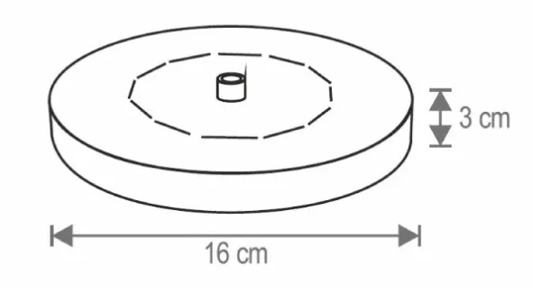 Baštenska plutajuca fontana SWF02 sa solarnim napajanjem 160x30mm