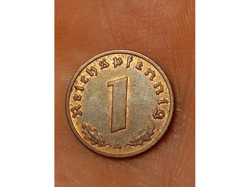 1 reichspfennig 1938g. A odlicna kovanica