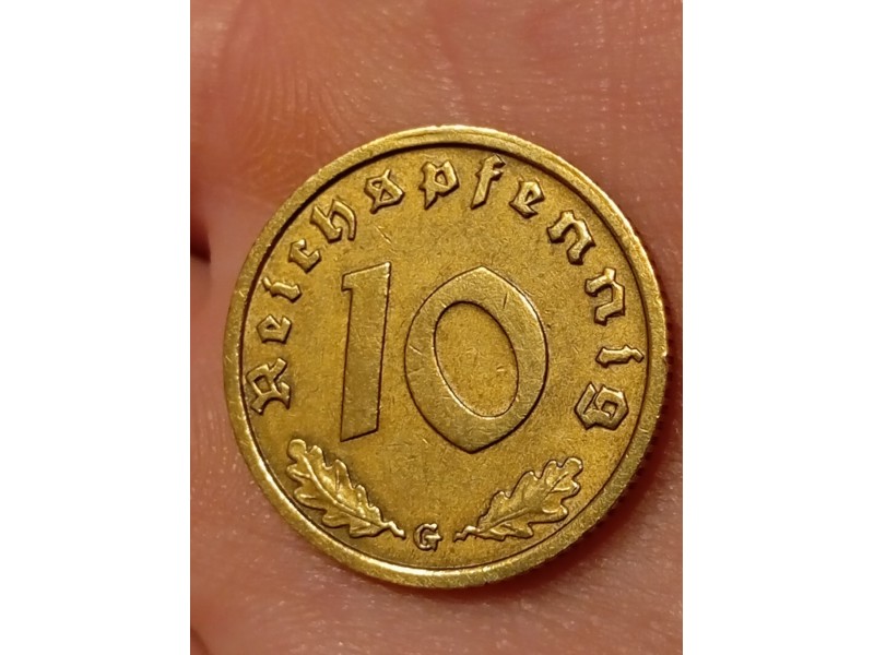 10 pfennig 1938g. G