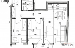 KOD ŽELEZNIČKE STANICE, 57m2, Dvoiposoban sa pdv