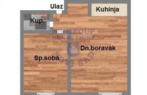 Dvosoban stan na Bulevaru Evrope, 40m2