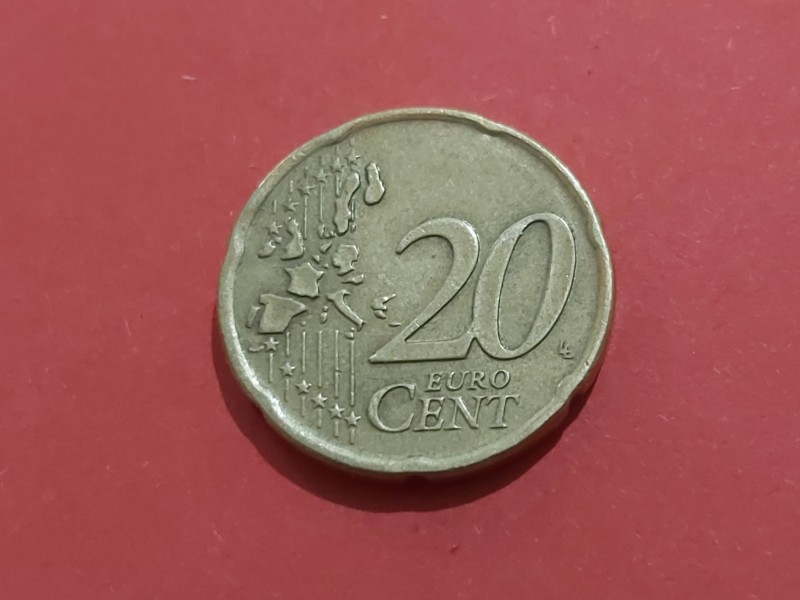 Grčka - 20 euro cent 2002 god